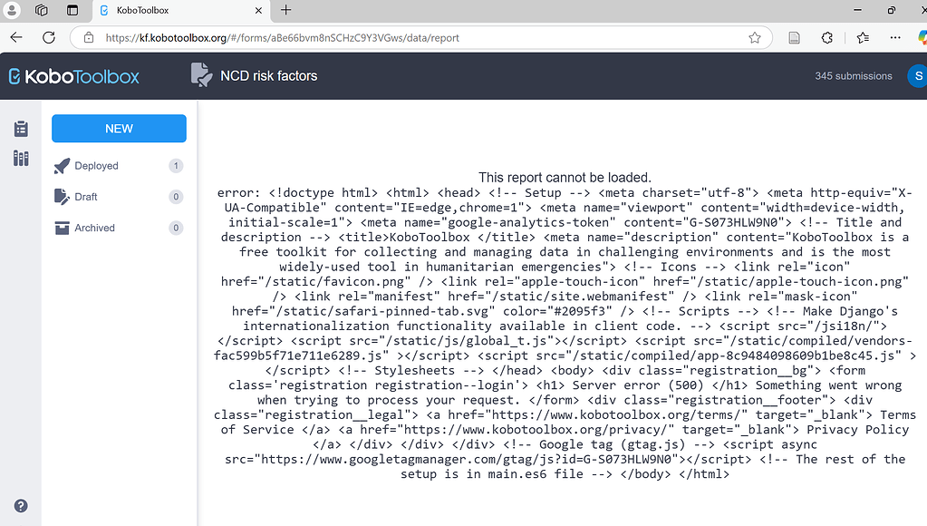 Error in loading table - Data Management - KoboToolbox Community Forum
