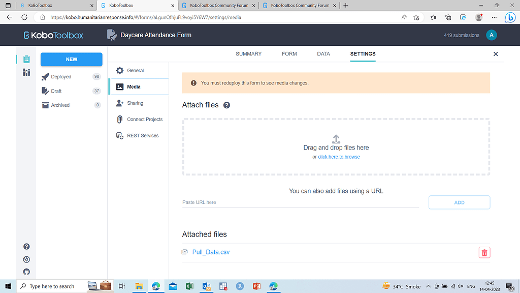 Pull Data Function Error - Form Building - KoboToolbox Community Forum