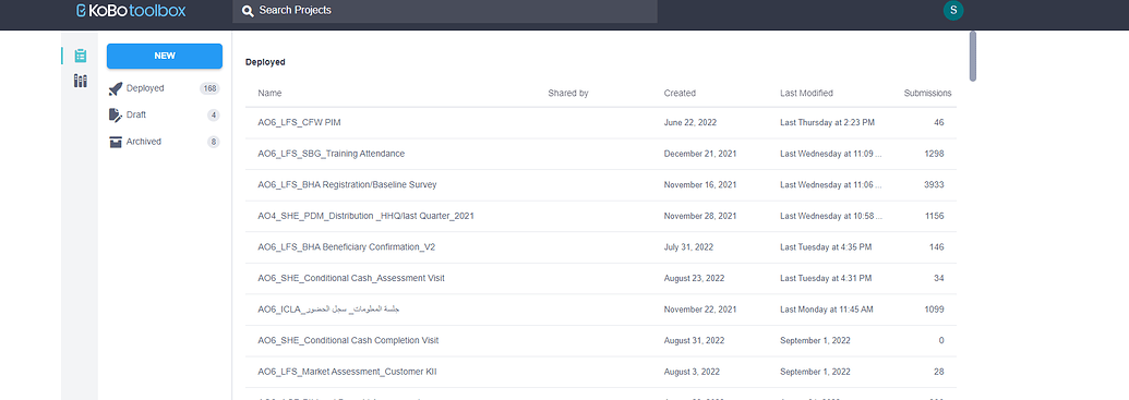 Adding new column to the main list of projects - Improvements ...