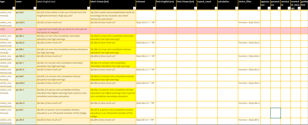 Choice filter issue - Form Building - KoboToolbox Community Forum