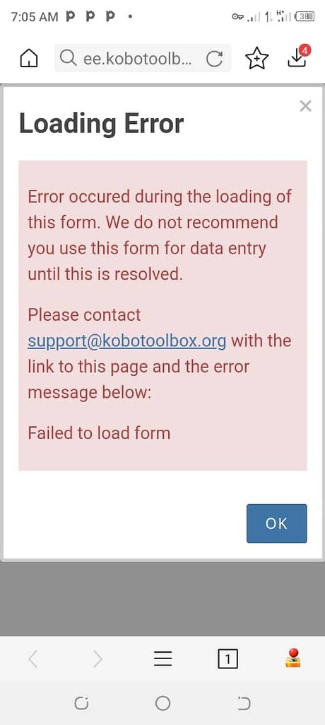 Loading error on form - Data Collection - KoboToolbox Community Forum