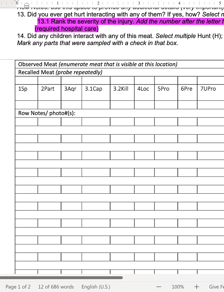 Need question matrix where each row is a question - Form Building - KoboToolbox Community Forum