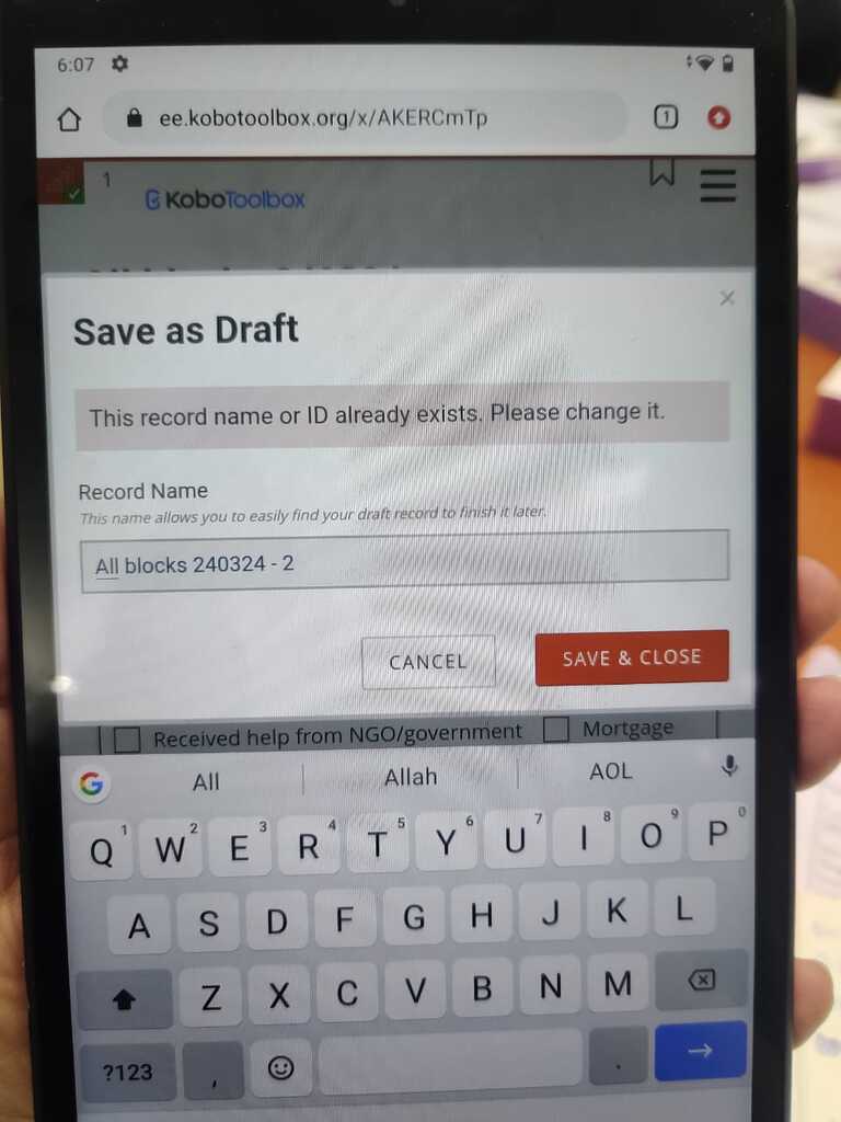 Enketo form shows error - Data Collection - KoboToolbox Community Forum