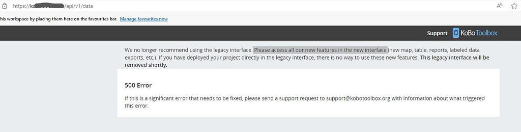 Our organisation is getting an error message on a four year old KoboToolBox system - Kobo On ...