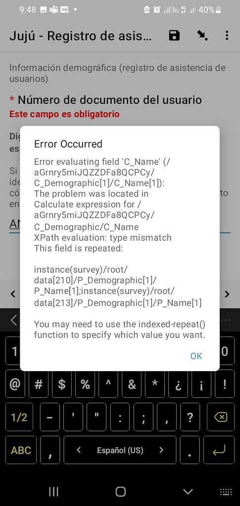 Instance error - Form Building - KoboToolbox Community Forum