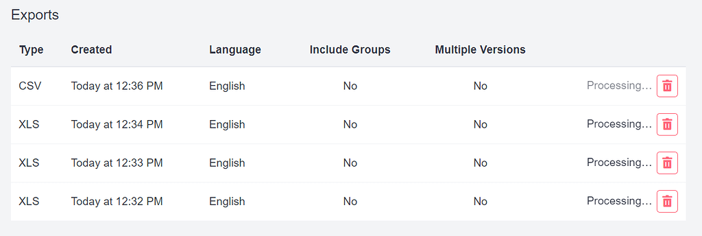 Unable to Export Data "Stuck in Processing" - Data Management - KoboToolbox Community Forum