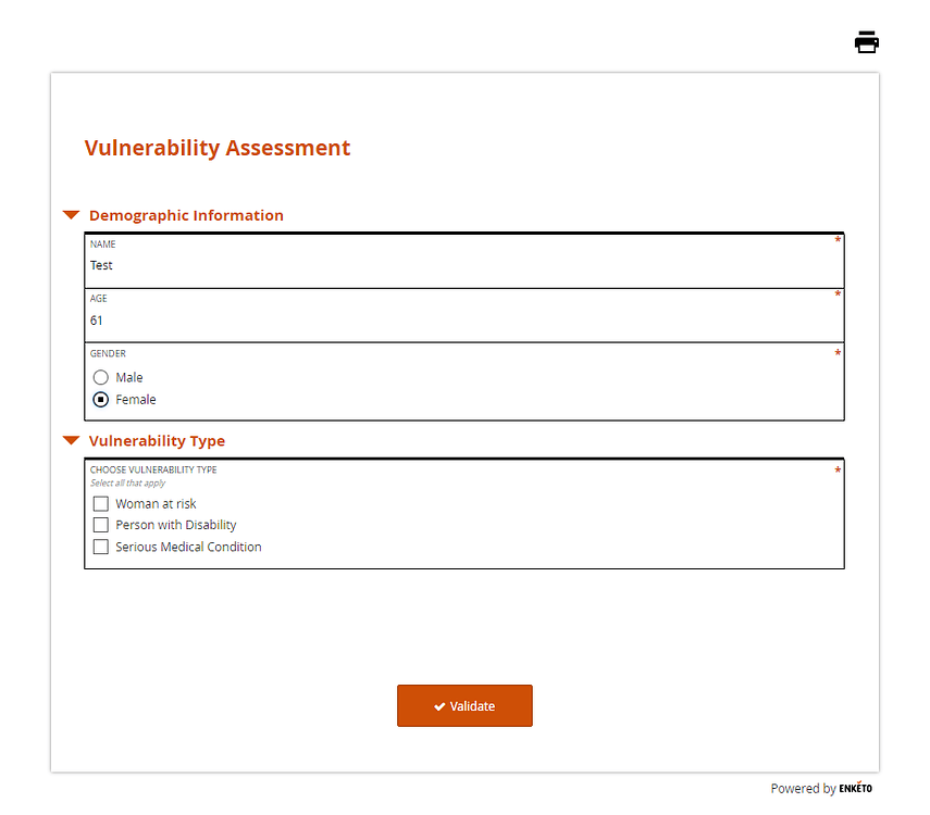Select multiple with multiple choice filter (Vulnerability Assessment) - Form Building ...