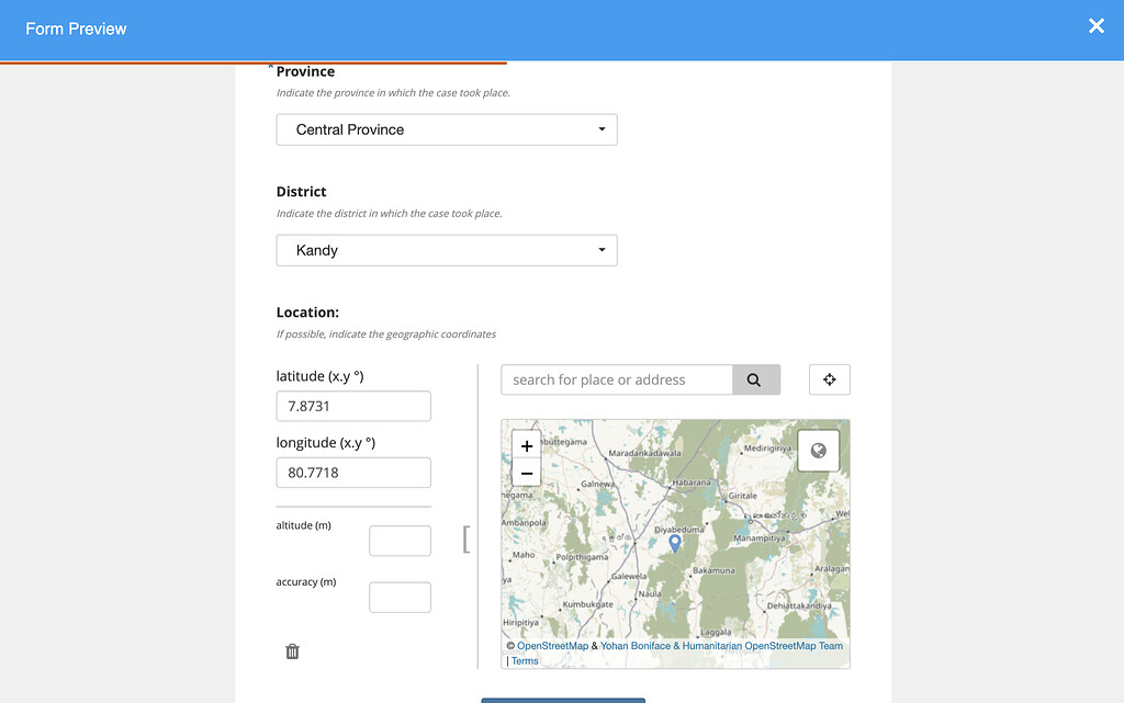 Auto selecting map location based on user data - Form Building - KoboToolbox Community Forum