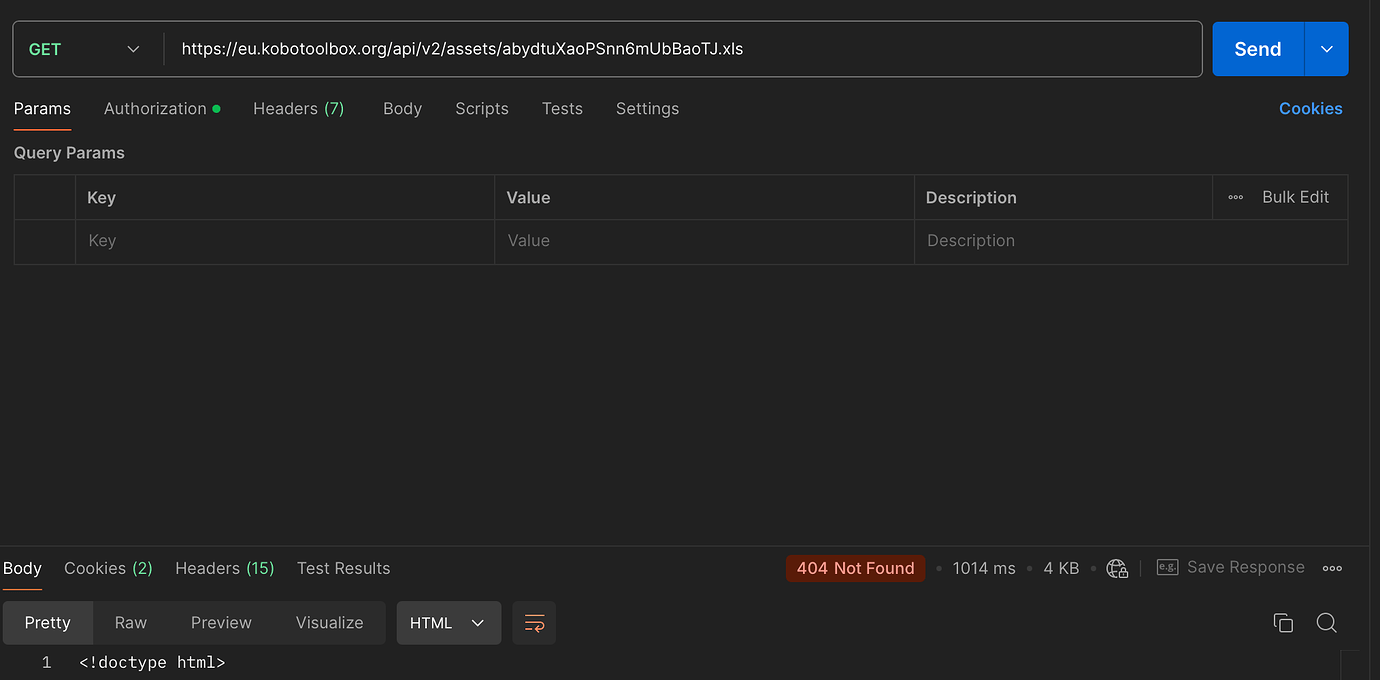 Kobotoolbox API Issue (v2 to download export as csv/xlsx) - API - KoboToolbox Community Forum