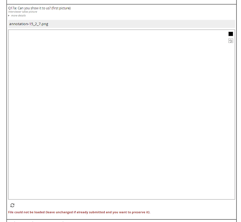 Error message when loading pictures - Data Management - KoboToolbox Community Forum