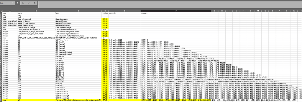 Sum validation error - Form Building - KoboToolbox Community Forum