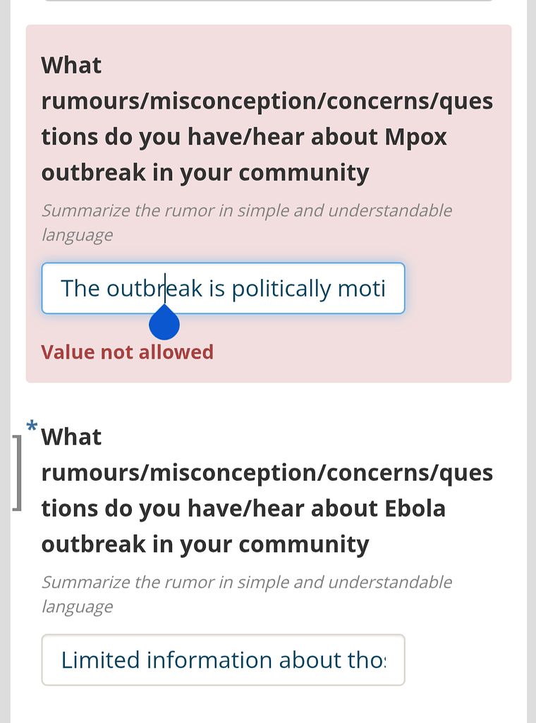 Solving Value Not Allowed Issue - Form Building - KoboToolbox Community Forum
