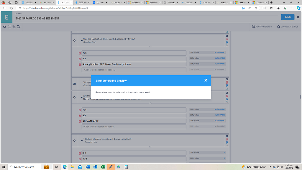I am having issue editing a Clone form - Form Building - KoboToolbox Community Forum