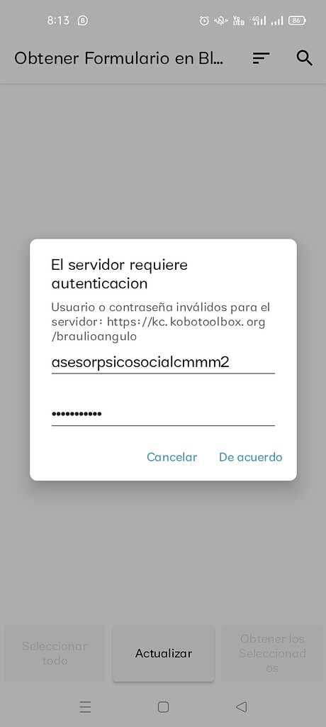 Cobo Collect requests authentication for the server - Data Collection - KoboToolbox Community Forum