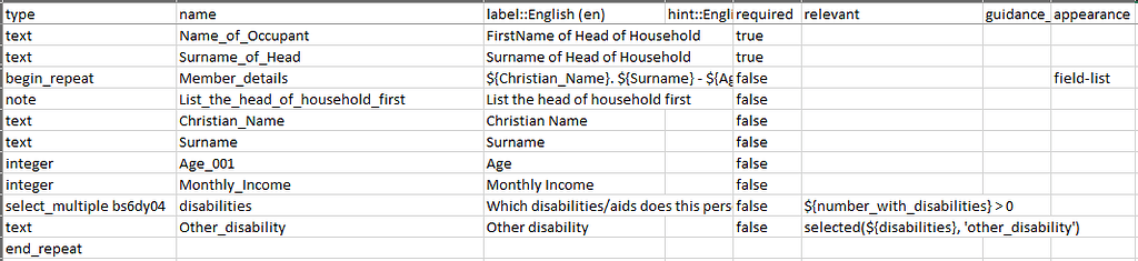 Copy a previous answer to the first repeating question - Form Building ...