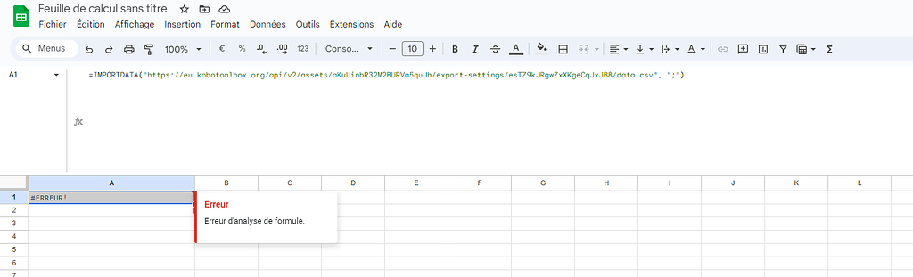 Import data to Google sheet - Data Management - KoboToolbox Community Forum