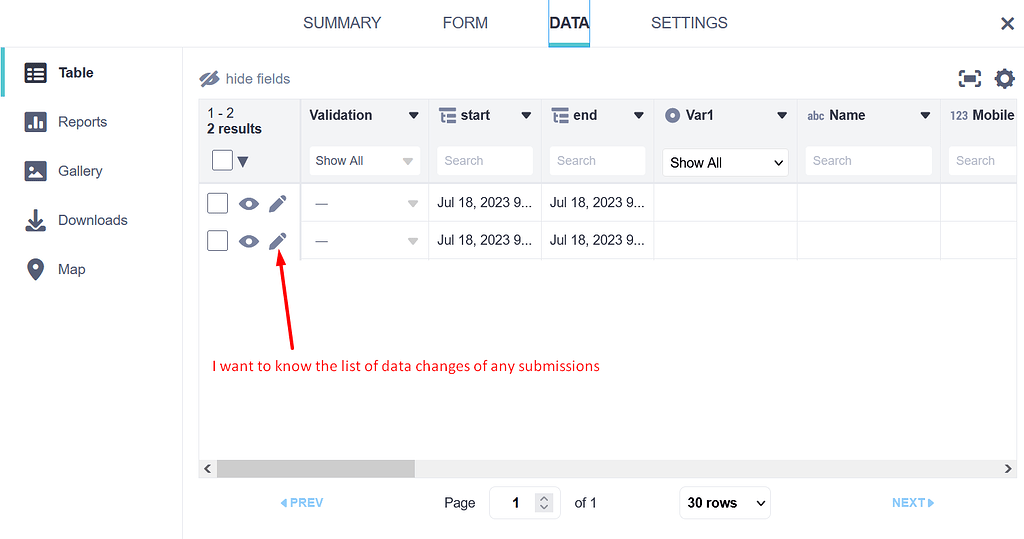 How can I know the edit history of any submission - New Features ...