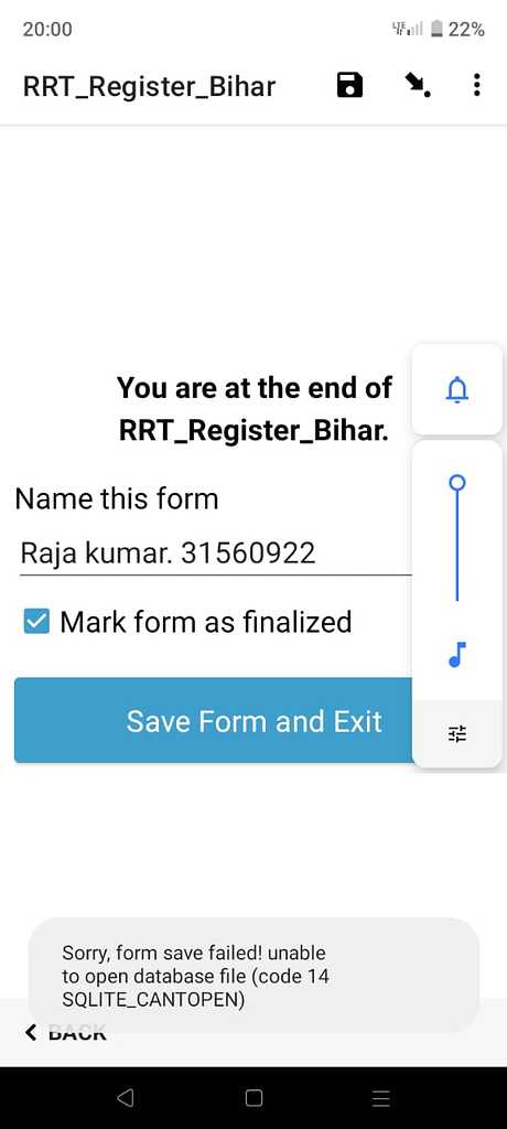 Form Saving Error Data Collection Kobotoolbox Community Forum