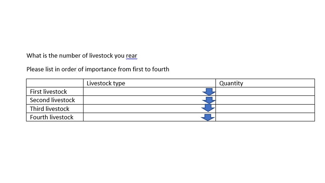 Creating A Table With A Drop Down Box In A Column For Options Form 