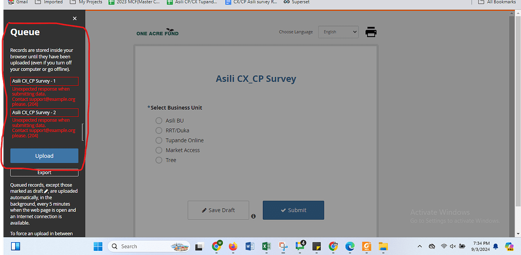 Error in form submission - Data Collection - KoboToolbox Community Forum