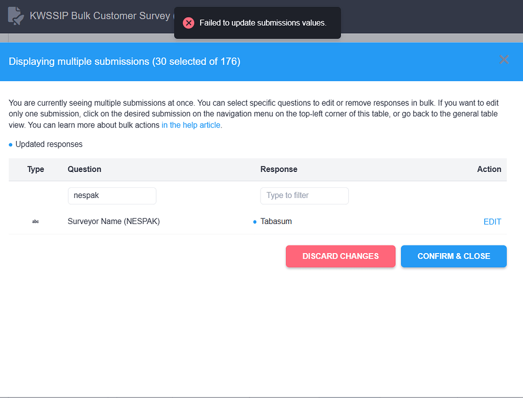 Error on Multiple Edits of submitted data - Data Management - KoboToolbox Community Forum