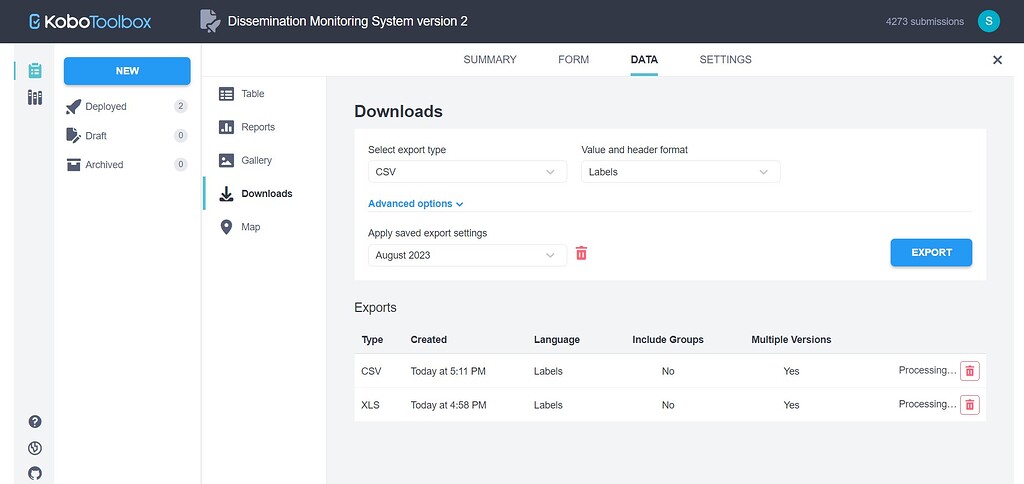 The Data Is Not Downloading Data Management Kobotoolbox Community Forum