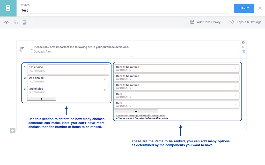 Items to be a ranked, from preview question - Form Building - KoboToolbox Community Forum