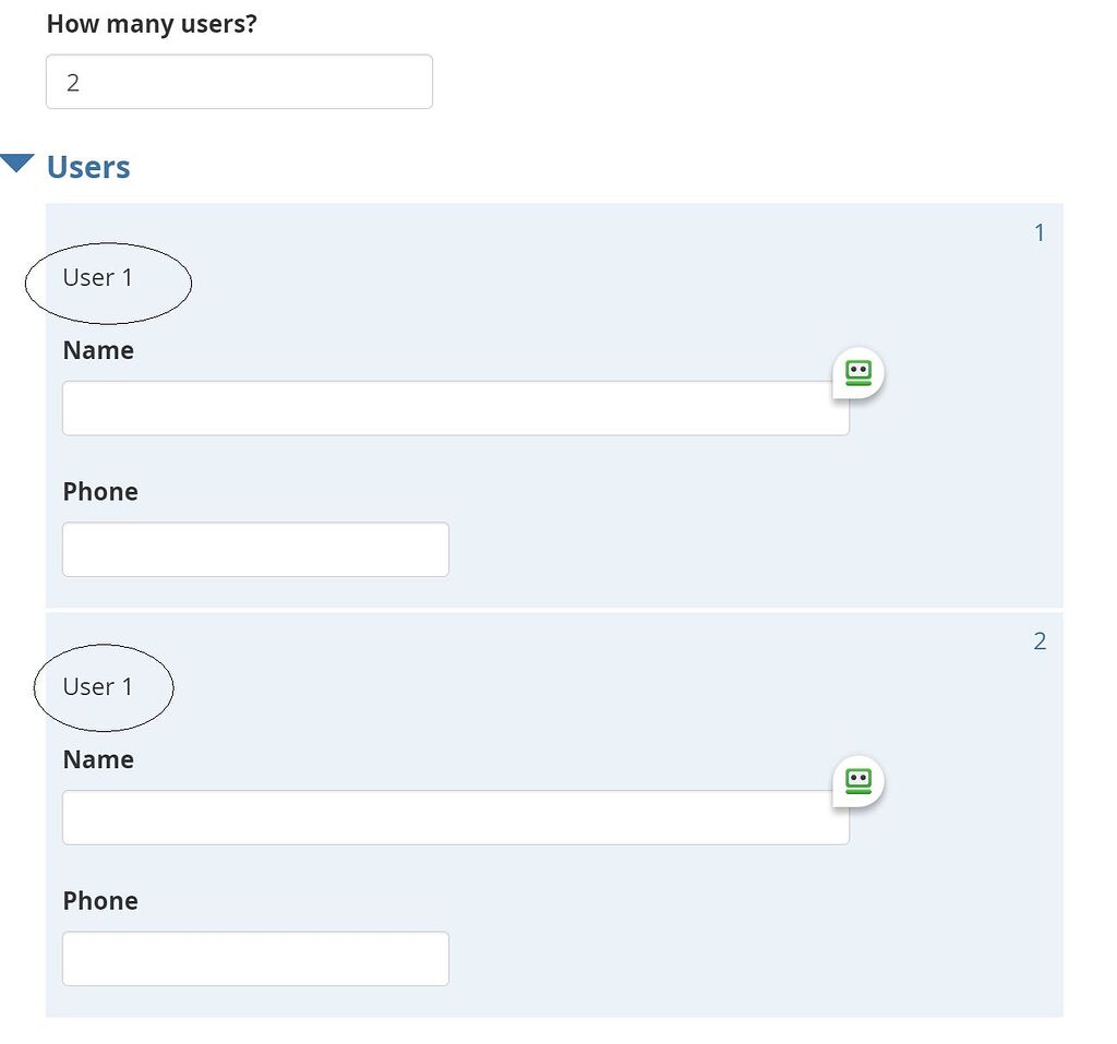 Custom counter display within a repeated group - Form Building - KoboToolbox Community Forum