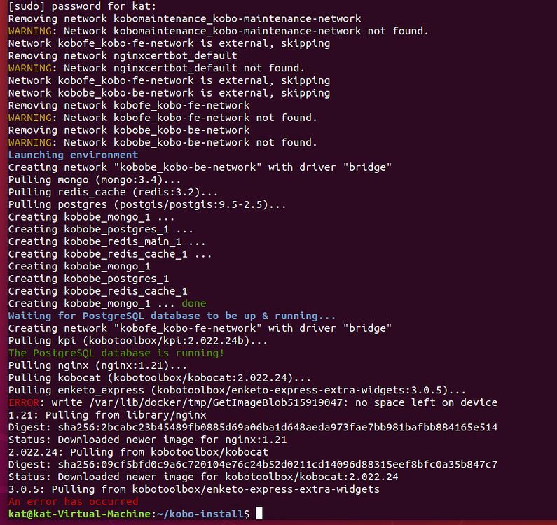 Setup on ubuntu 18.04 vm - Kobo On Your Own Server - KoboToolbox Community Forum