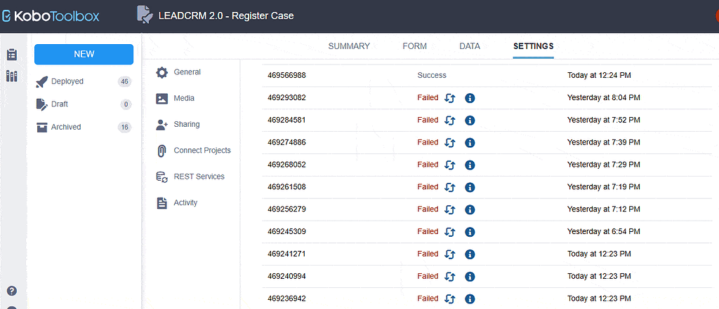 "Submission has been deleted" - Data Management - KoboToolbox Community Forum