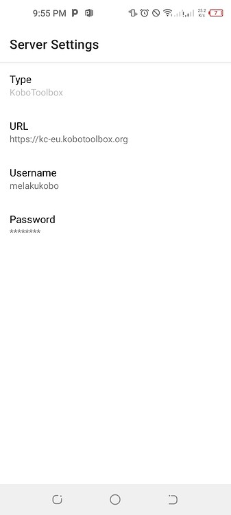 Failure to correctly configure KoboCollect - Data Collection - KoboToolbox Community Forum