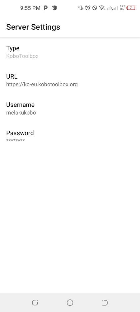 Failure to correctly configure KoboCollect - Data Collection - KoboToolbox Community Forum