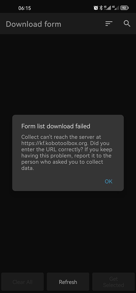I have difficult in to get blank forms to the app - Data Collection - KoboToolbox Community Forum