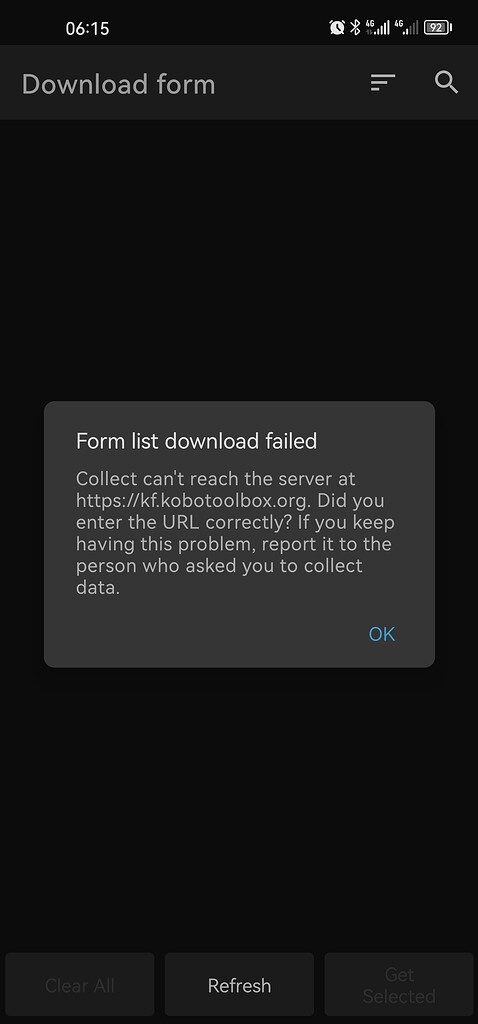 I have difficult in to get blank forms to the app - Data Collection - KoboToolbox Community Forum