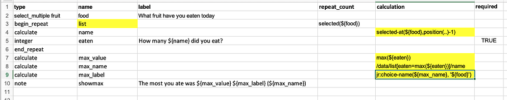 Selecting the oldest of a list of events - Form Building - KoboToolbox Community Forum