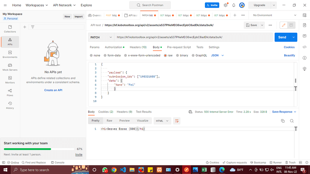 How can I edit records that were submitted by API - API - KoboToolbox Community Forum