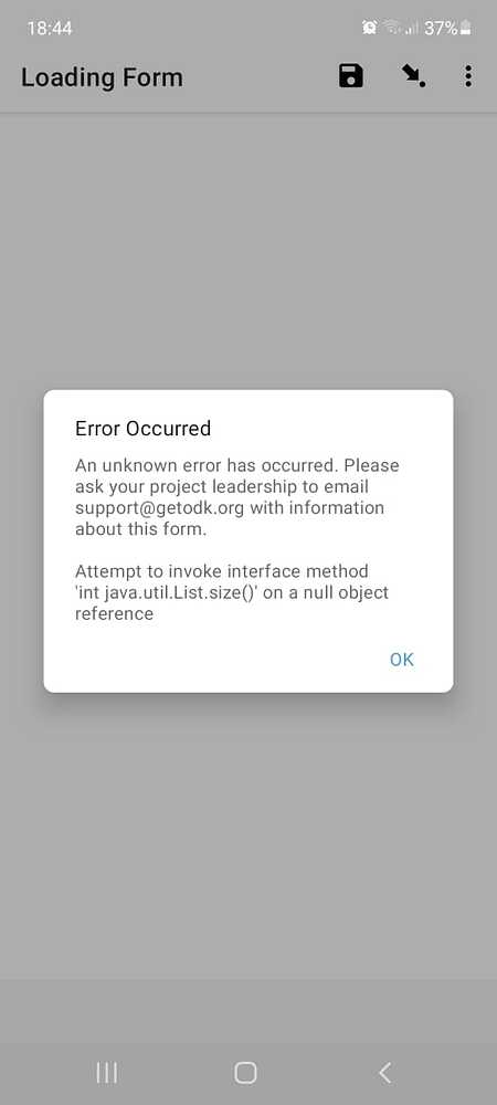 Attempt To Invoke Interface Method Int Javautillistsize On A Null Object Reference Data 7710