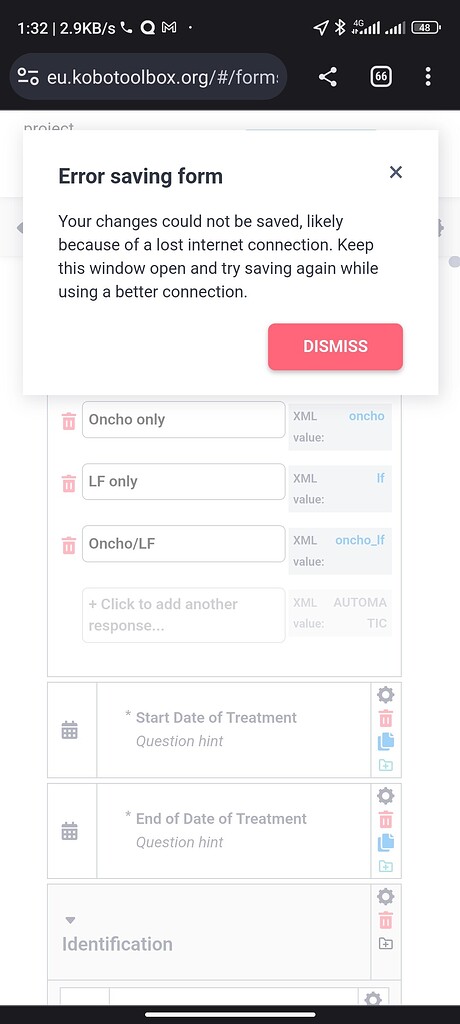 Unable to update an existing form - Form Building - KoboToolbox Community Forum