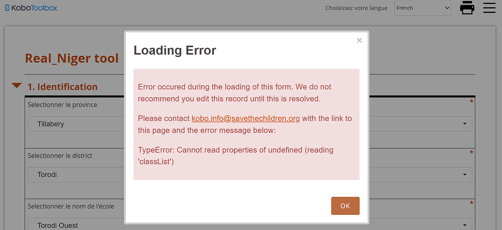 Data Editing Error - Data Management - KoboToolbox Community Forum