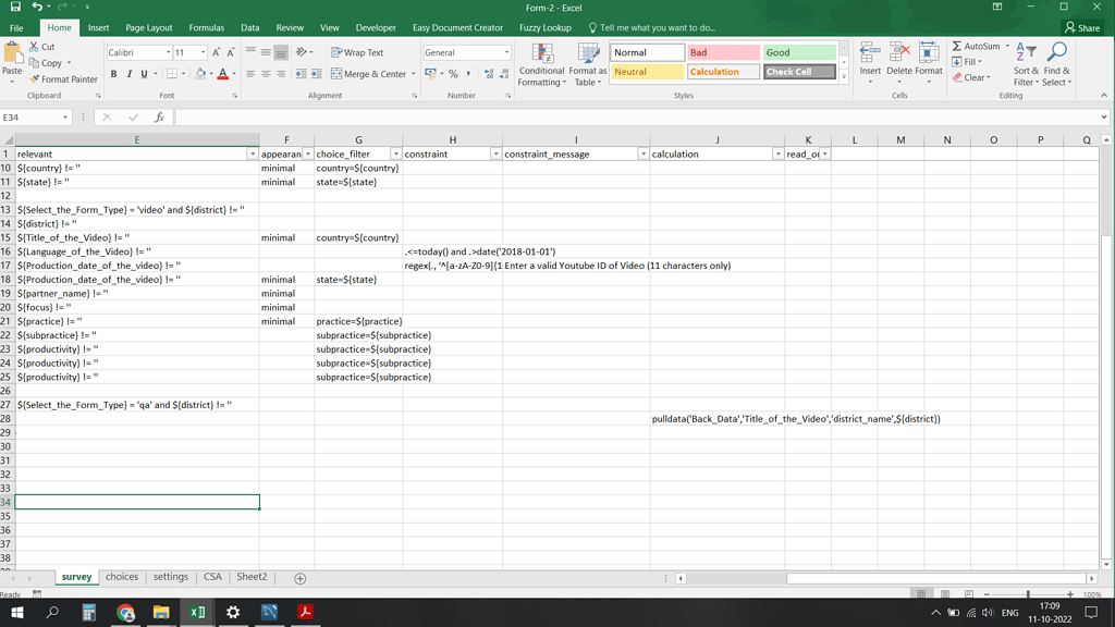 Fetching Multipe Values Using Pulldata From Csv Method Form Building Kobotoolbox Community 3309
