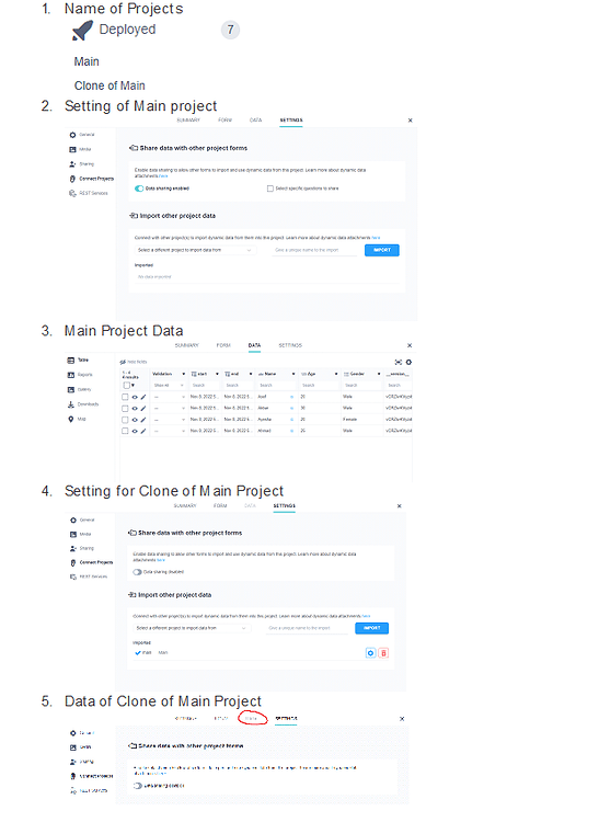 How to connect two projects which has deferent owners - Data Management - KoboToolbox Community ...