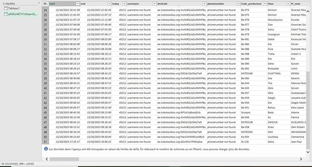 Number of data lines too large - Data Management - KoboToolbox Community Forum