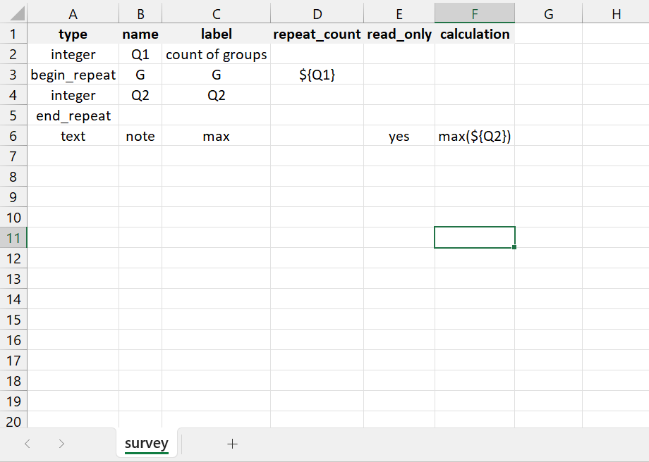Max Integer From Repeat Group Form Building KoboToolbox Community Forum