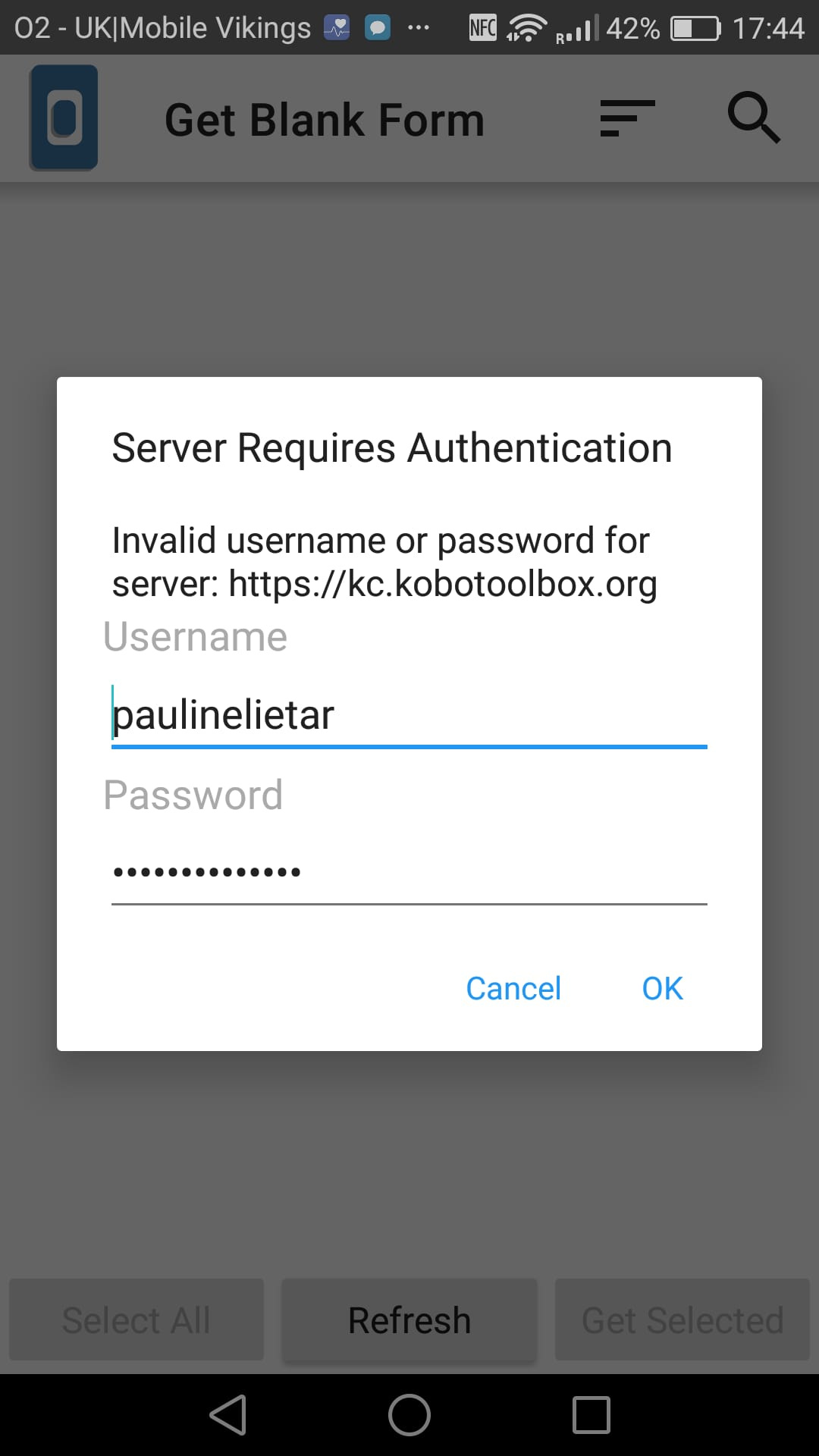 Server requires authentication (message seen)! - Data Management - KoboToolbox Community Forum