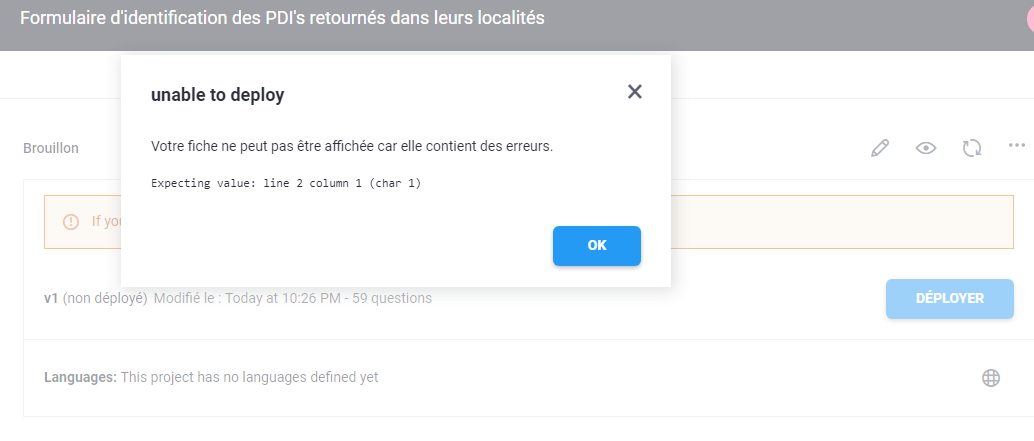 Form deployment errors solved by validating against online validator - Form Building ...