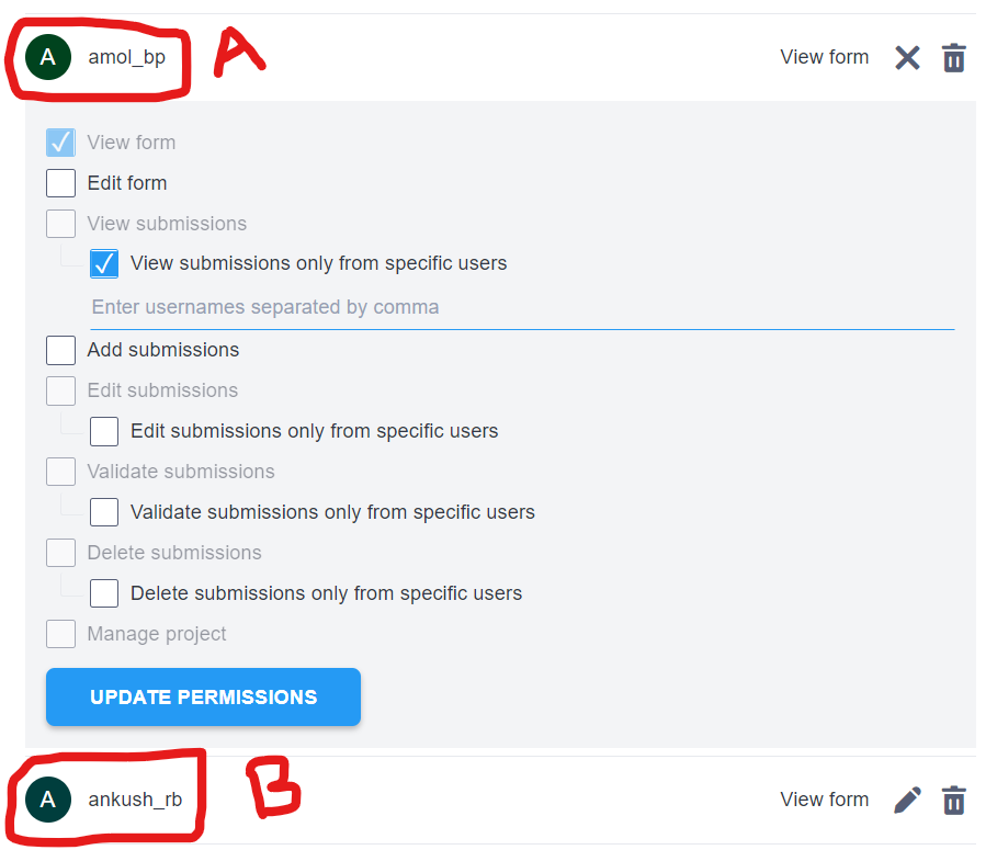 Not Able To Edit Permissions For Users Data Management KoBoToolbox Community Forum