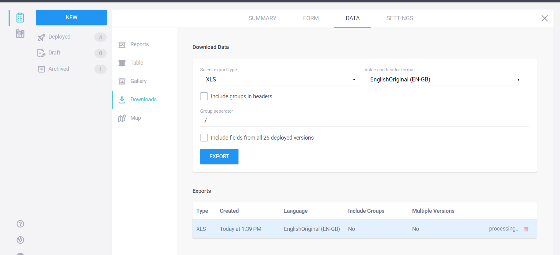 Export Processing - Data Management - KoboToolbox Community Forum