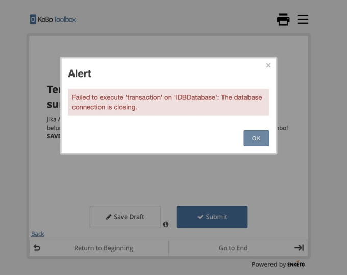 Can Not Submit Data Data Collection Kobotoolbox Community Forum