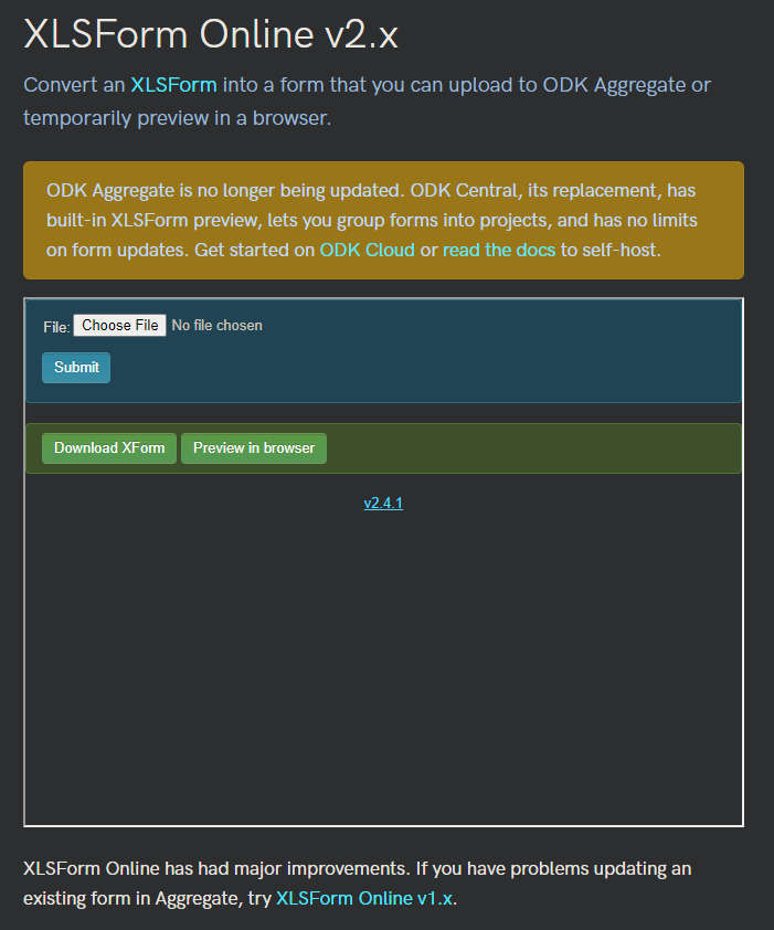 Error loading survey: cascading choices can only reference one choice list" when I try to edit ...