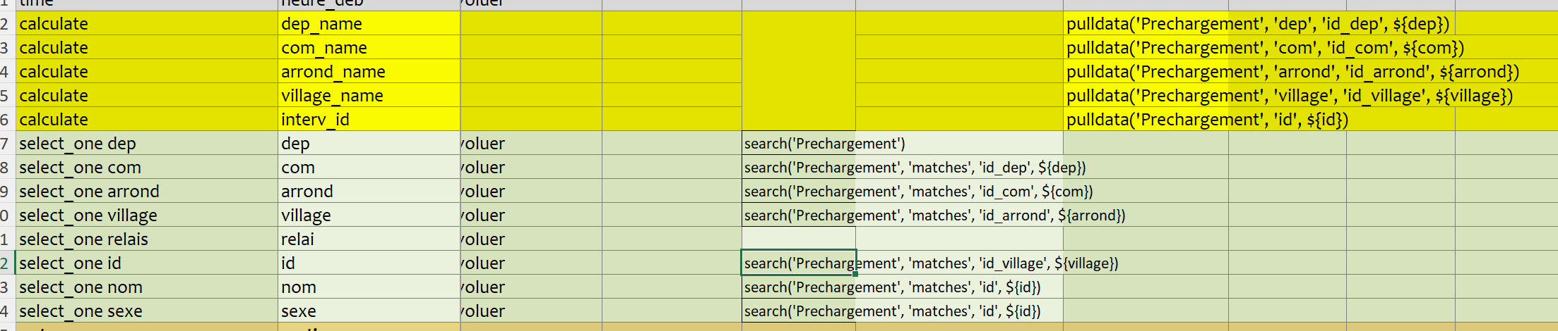 Cascading problem with preloading - Form Building - KoboToolbox Community Forum